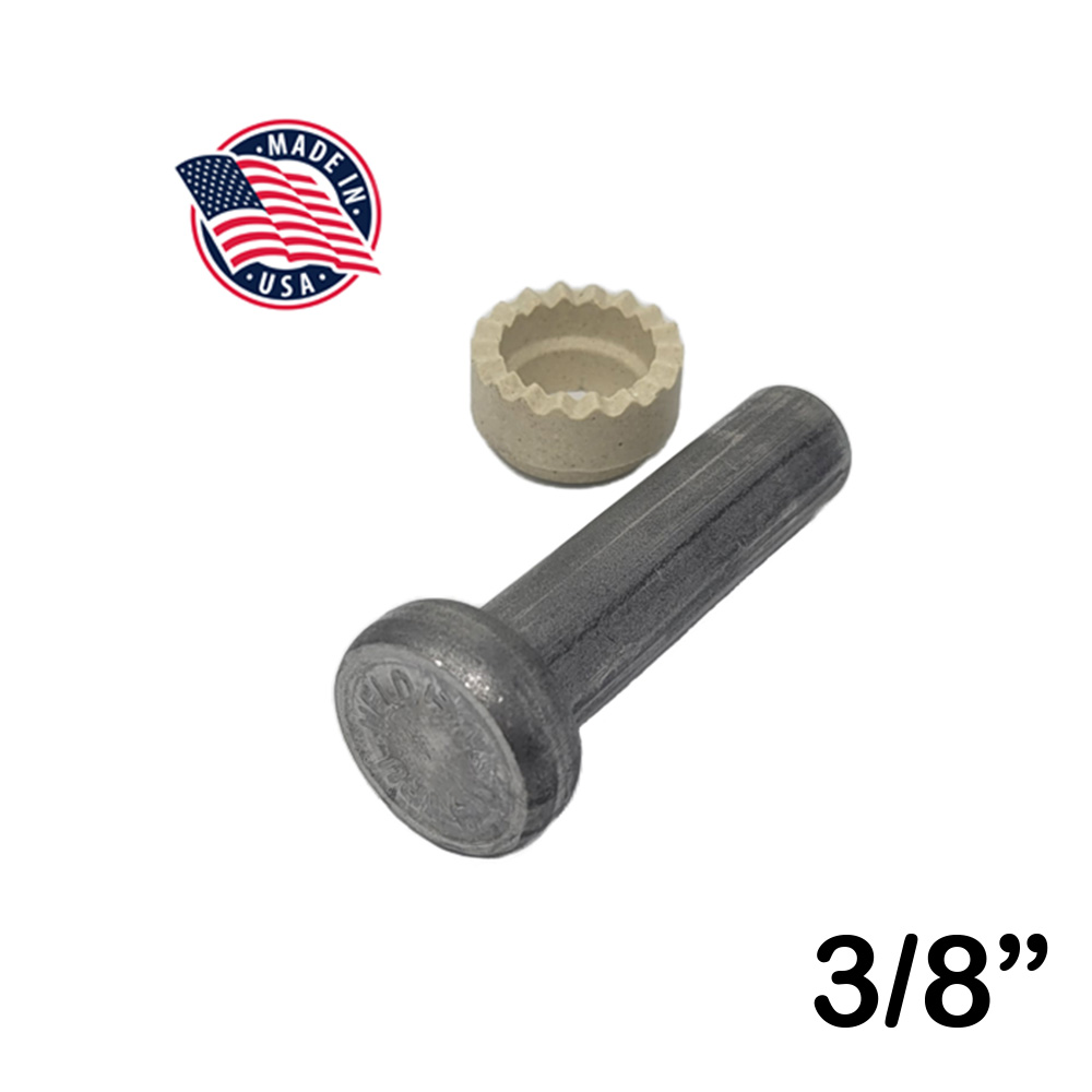 Stainless Steel Headed Concrete Anchor Studs 3/8